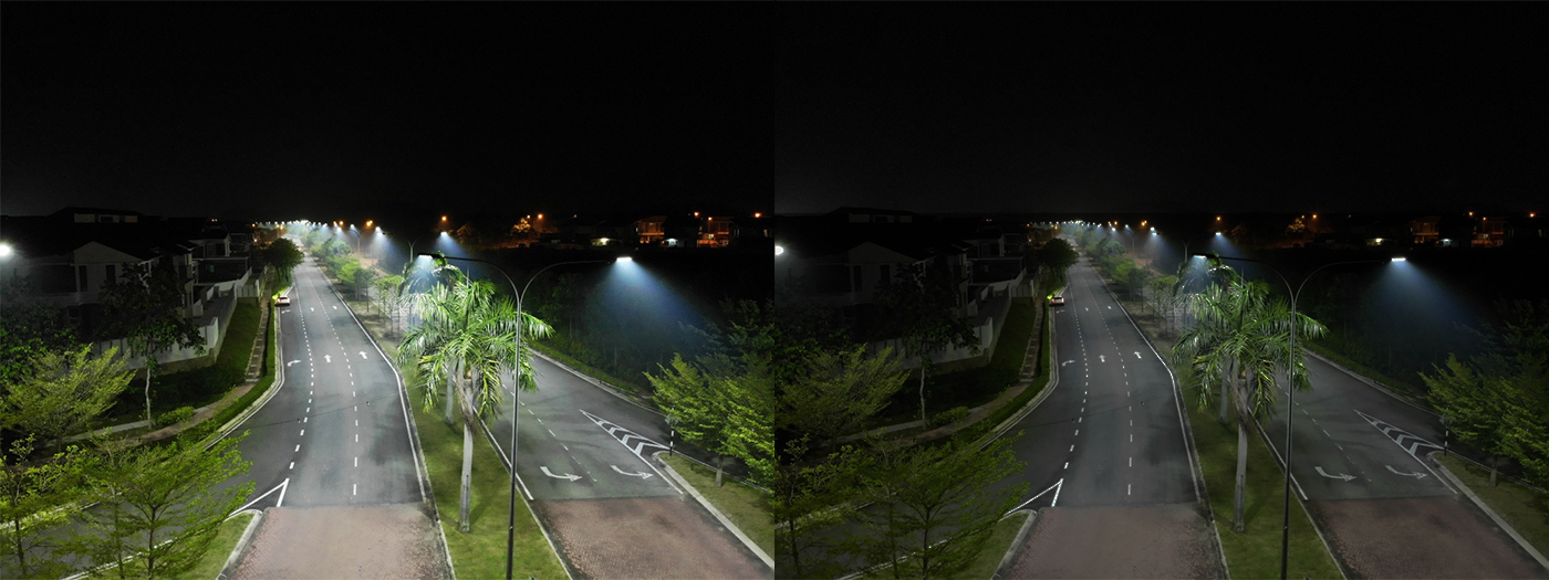 Dimmable lighting fixtures - timer dimming(astrodim) in street lights